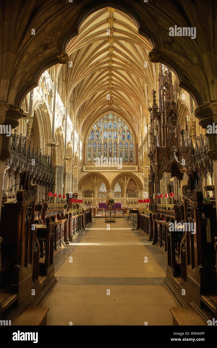 Exeter Cathedral and Close, Exeter Stock Photo - Alamy