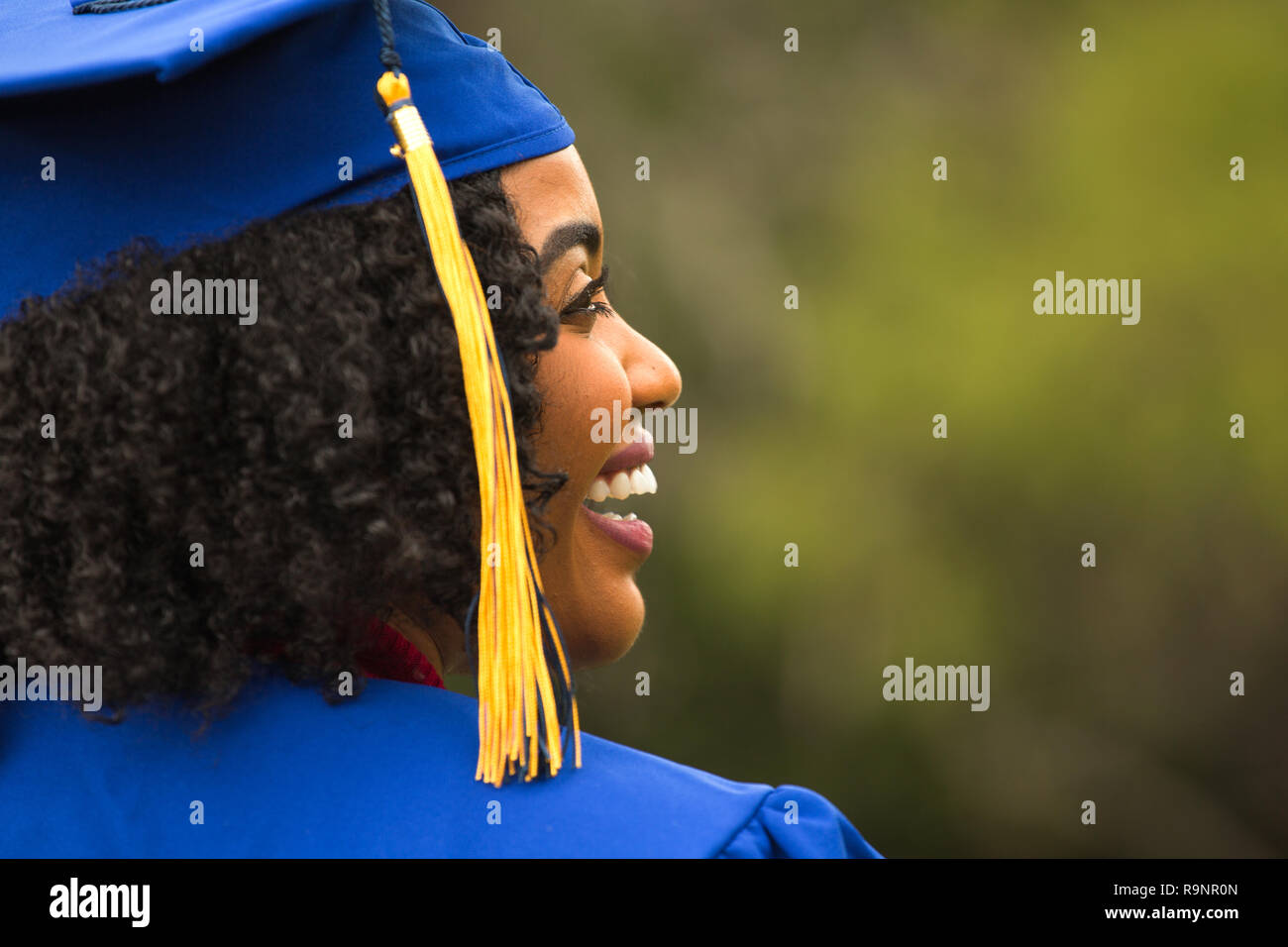 African american graduation gown hi-res stock photography and images ...