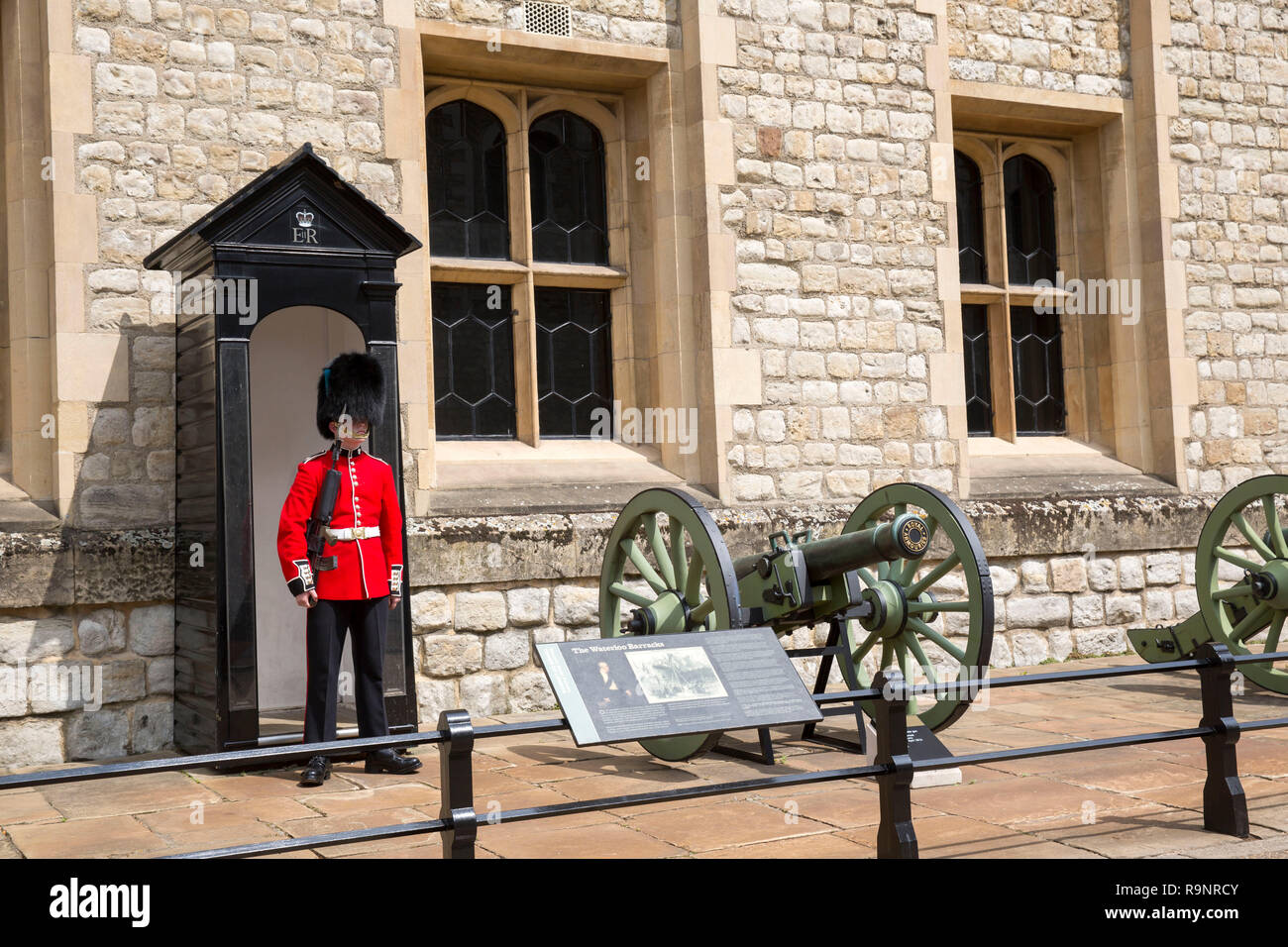 London, England – July 22, 2016: The guards at Tower of London which is ...