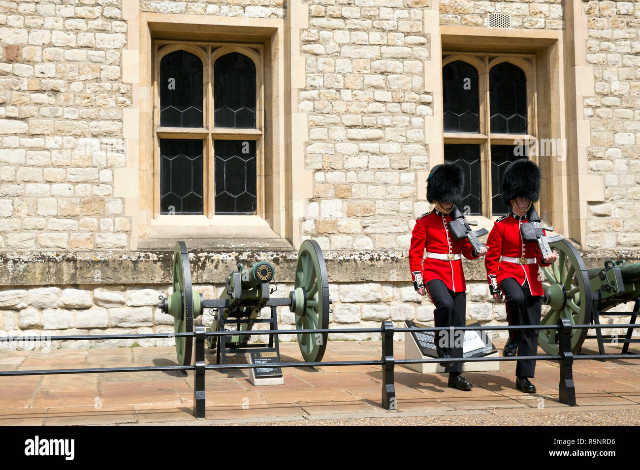 London, England – July 22, 2016: The guards at Tower of London which is ...