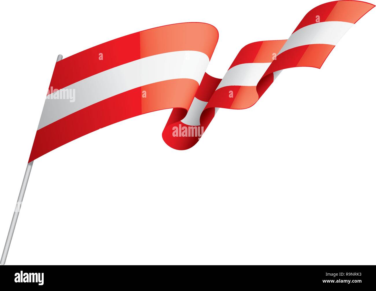 Austria flag, vector illustration on a white background Stock Vector ...