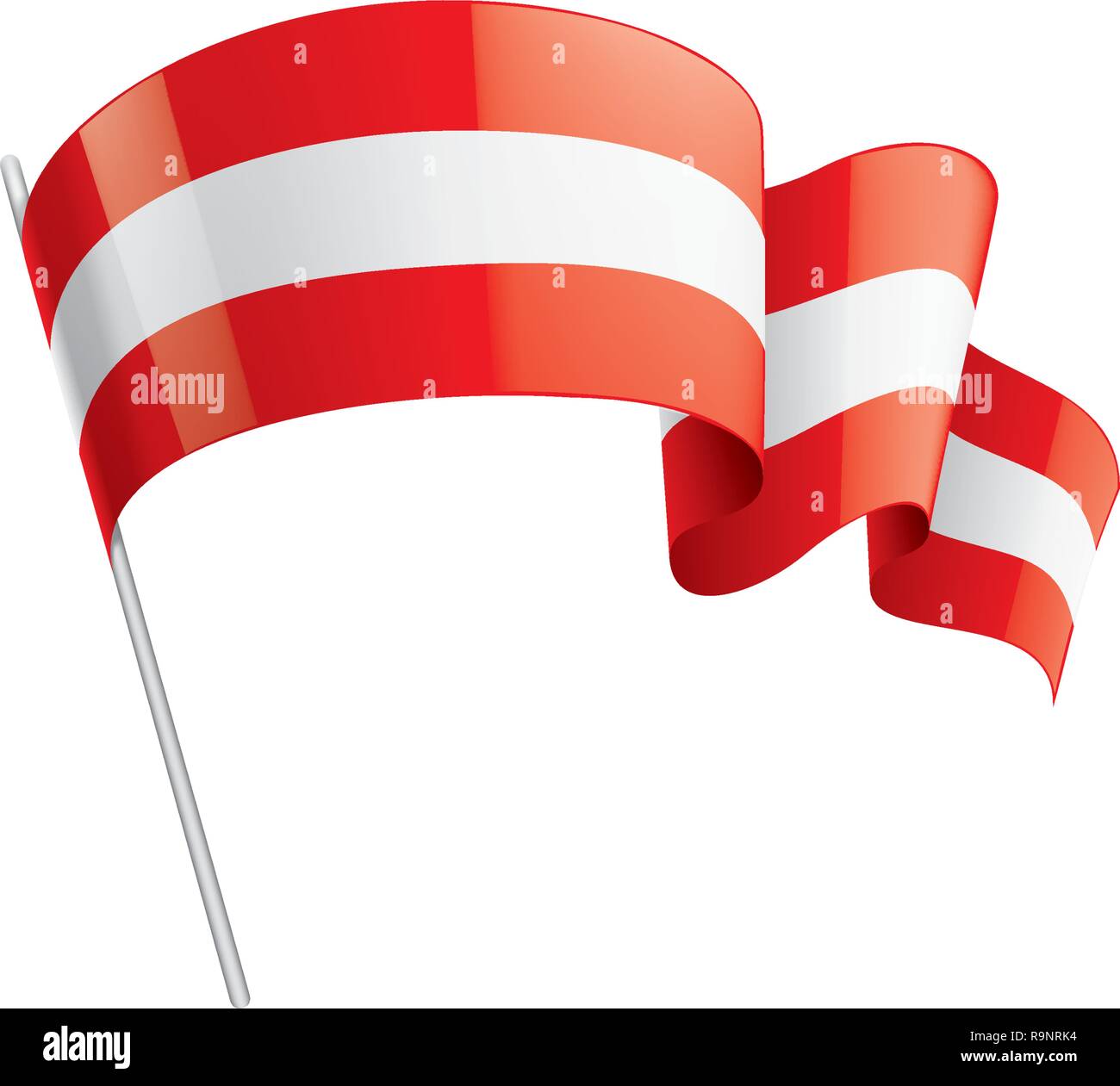 Austria flag, vector illustration on a white background Stock Vector ...