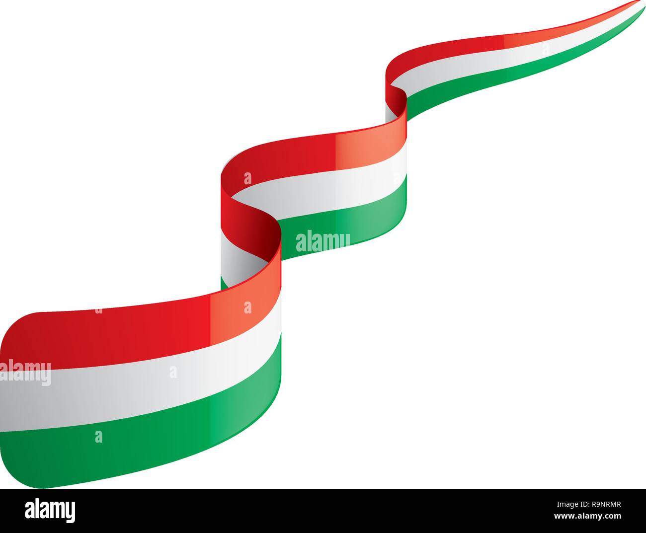 Hungary flag, vector illustration on a white background Stock Vector ...