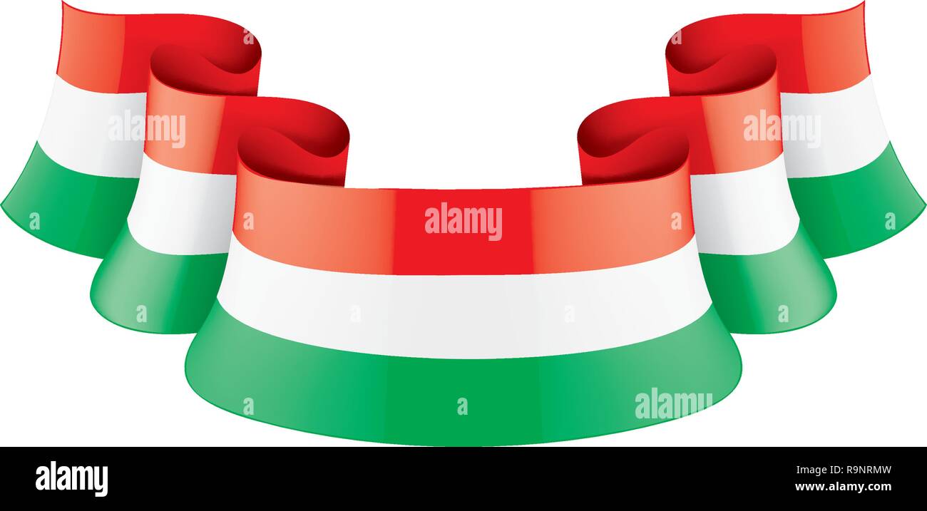 Hungary flag, vector illustration on a white background Stock Vector ...