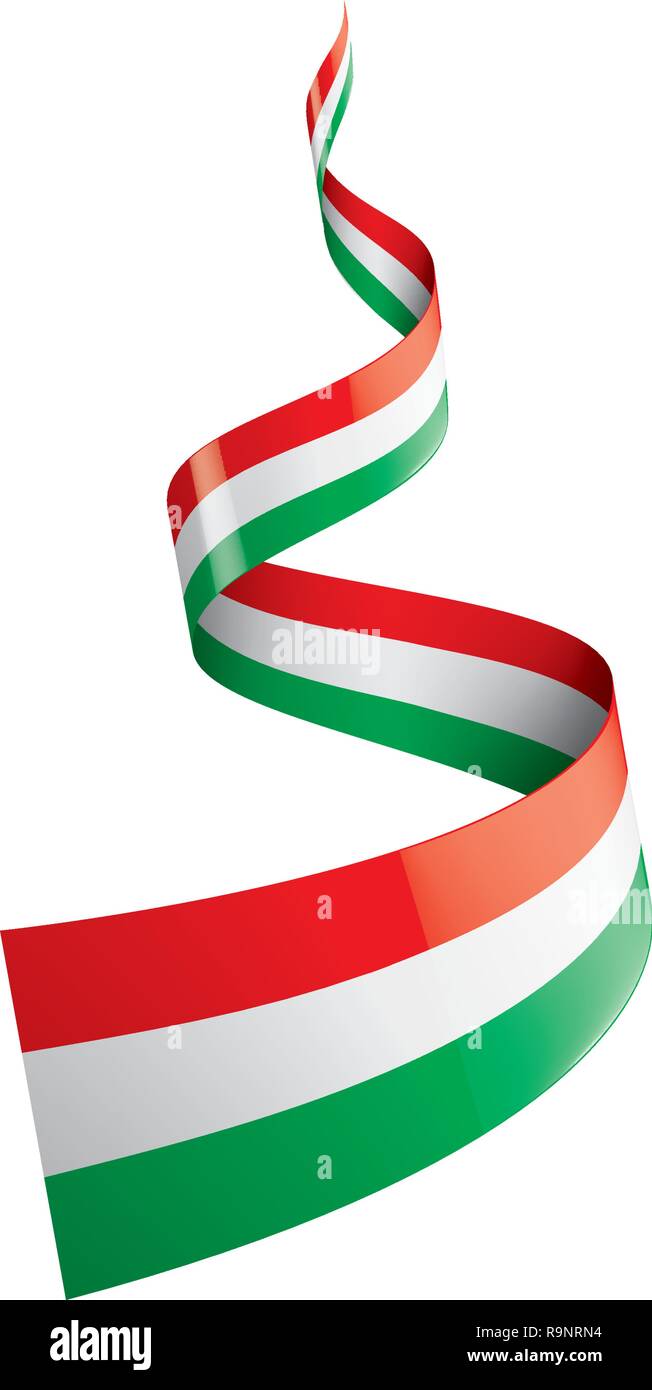 Hungary flag, vector illustration on a white background Stock Vector ...