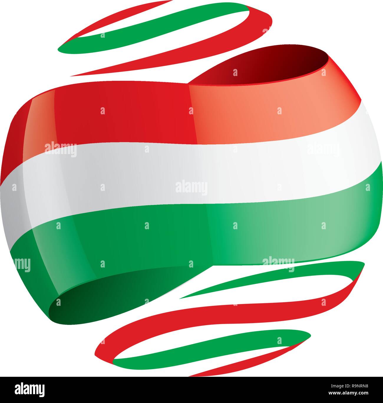Hungary flag, vector illustration on a white background Stock Vector ...