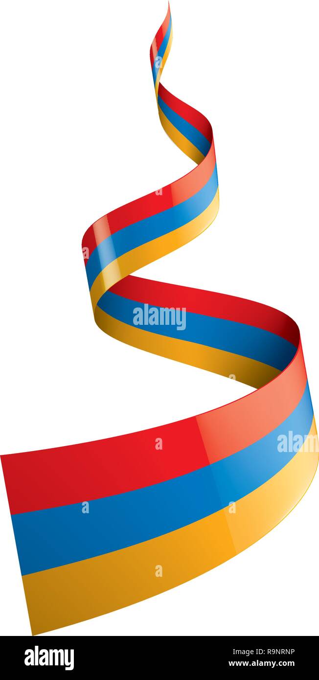 Armenia flag, vector illustration on a white background Stock Vector ...