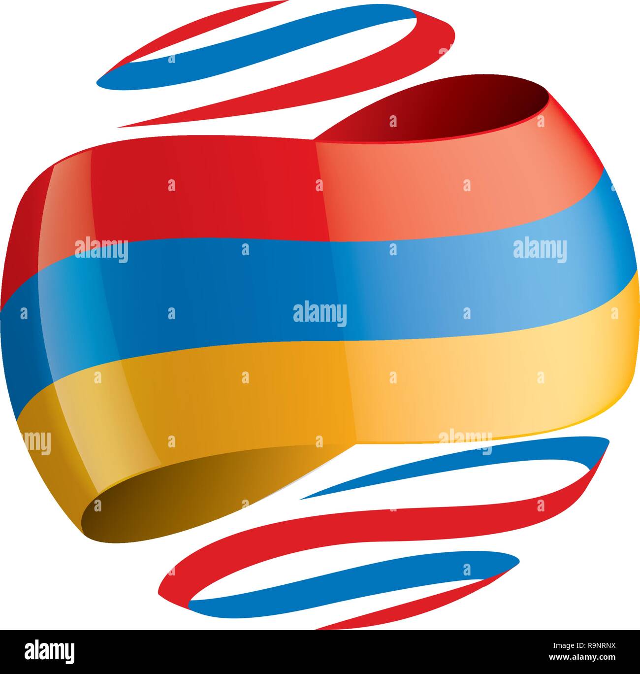 Armenia flag, vector illustration on a white background Stock Vector ...