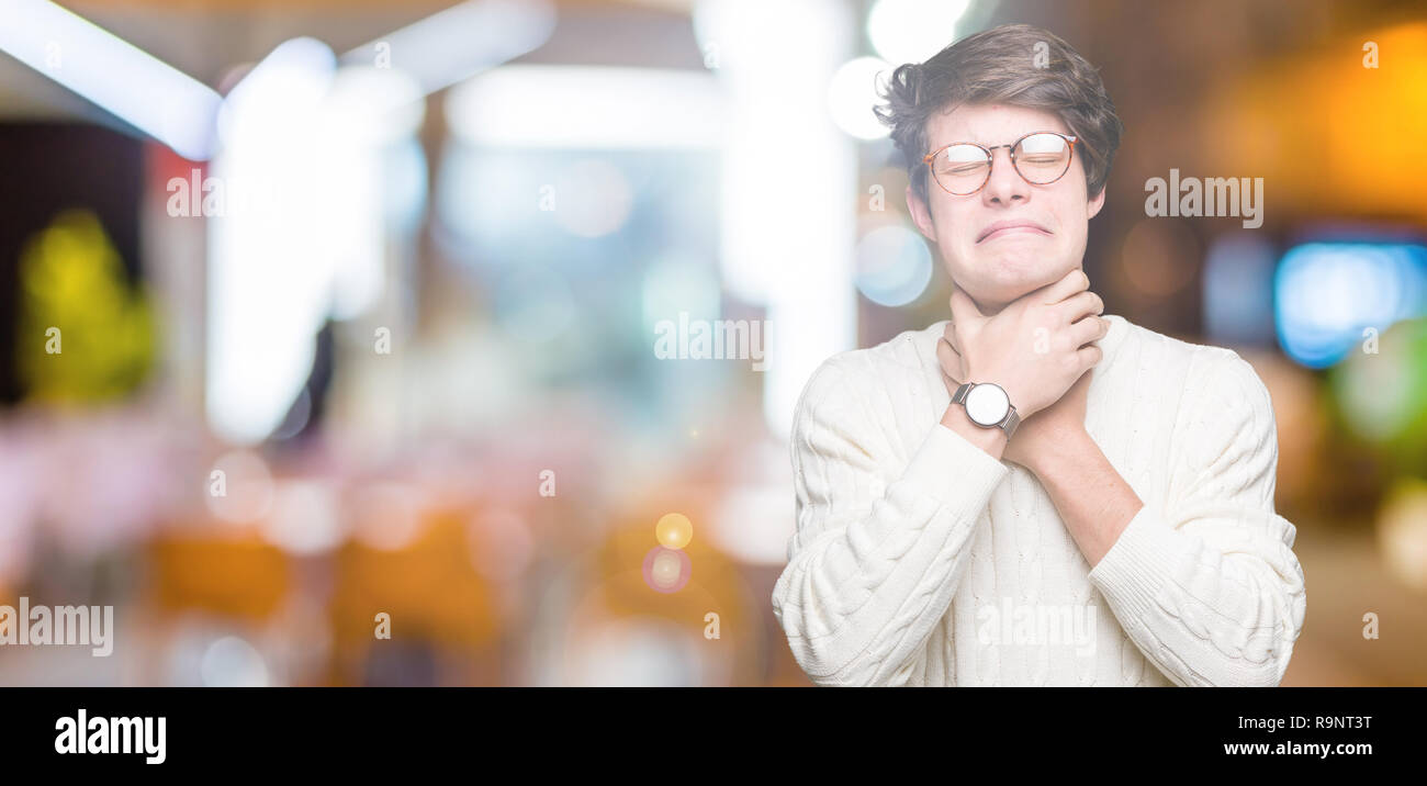 Boy choking hi-res stock photography and images - Alamy