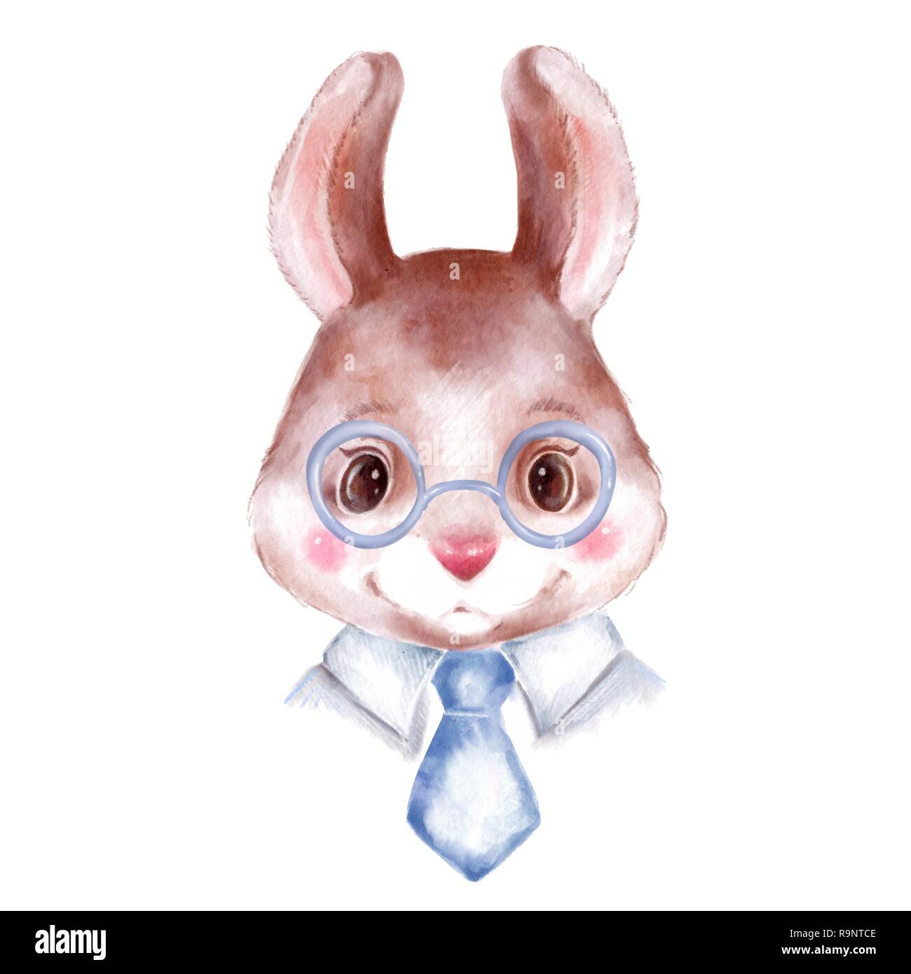 Bunny dressed up in office style Stock Photo - Alamy
