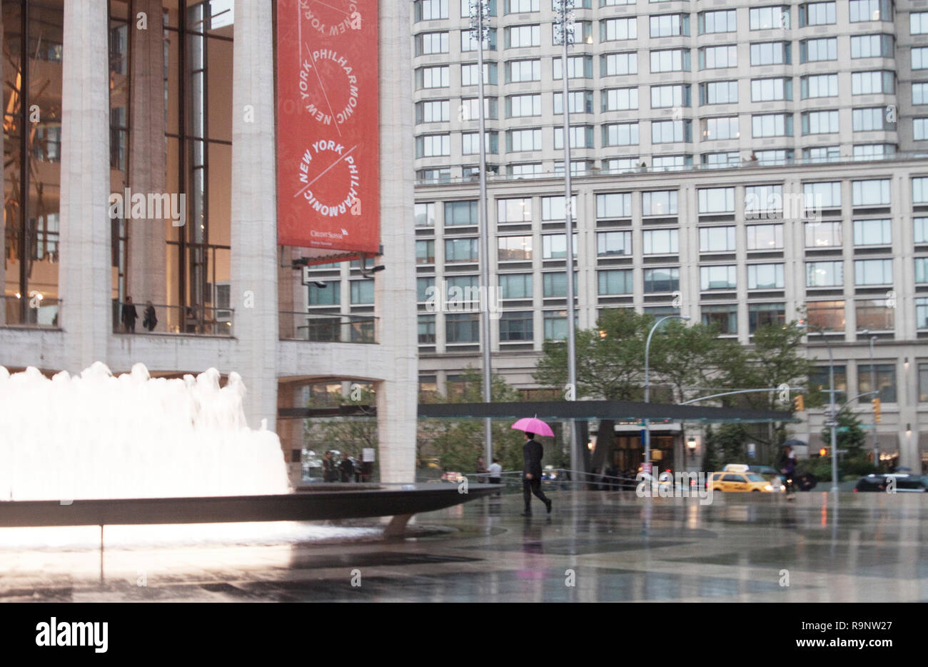 Lincoln Center New York City. Travel background. New York Stock Photo ...