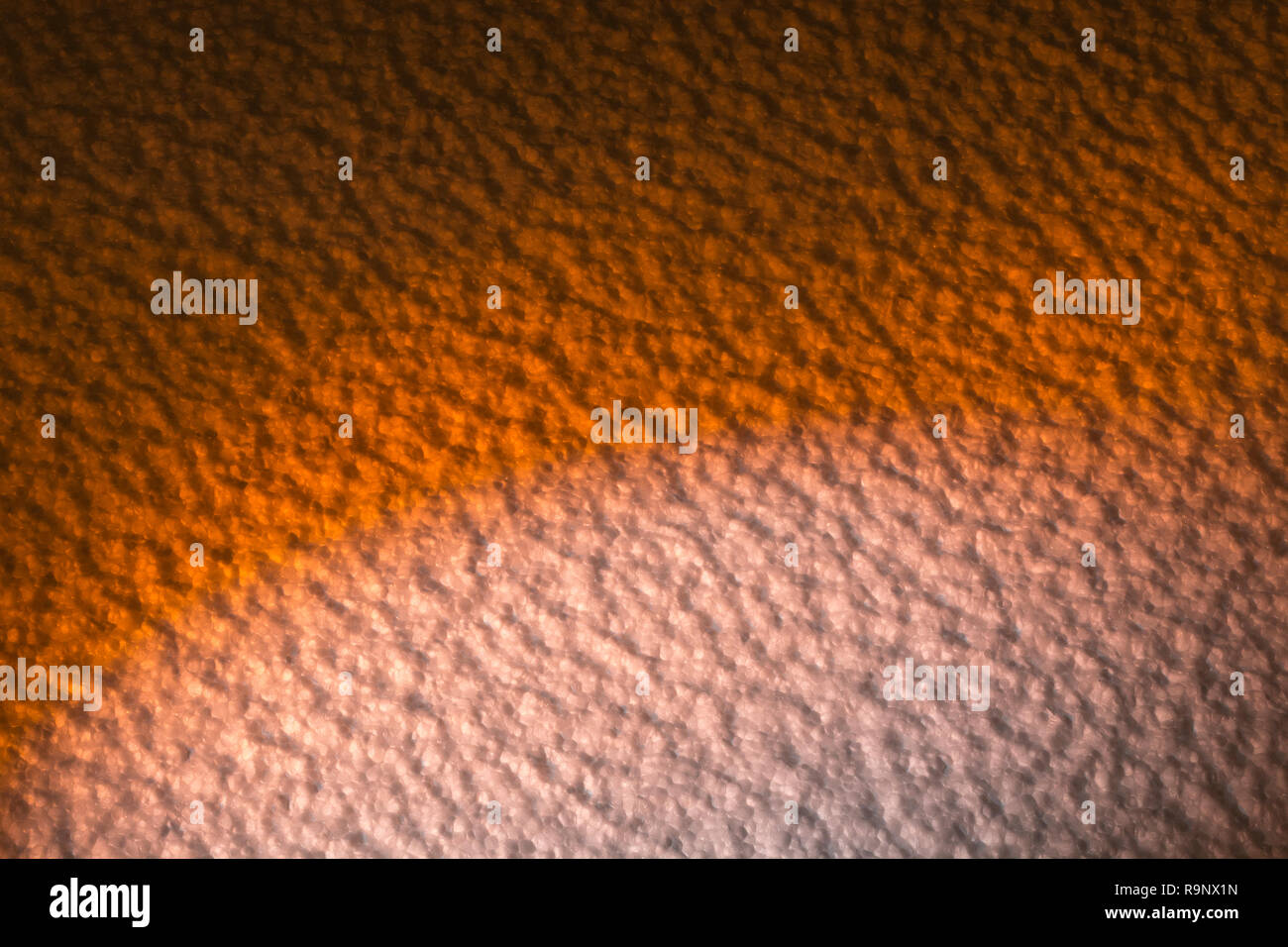 Rough surface of polystyrene ceiling tiles. Metaphor rough surface ...
