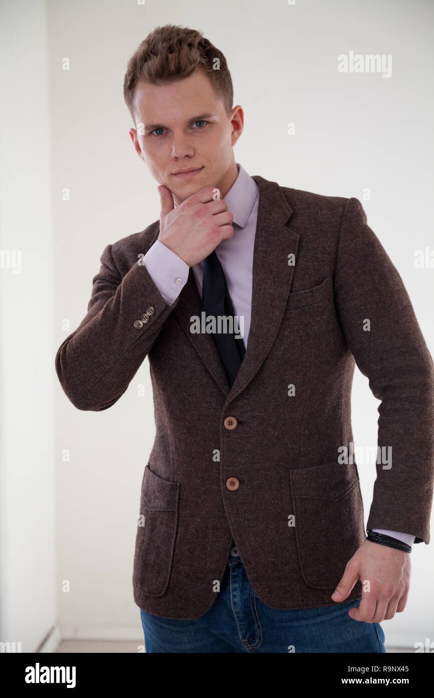 business man in a business suit portrait Office Stock Photo - Alamy