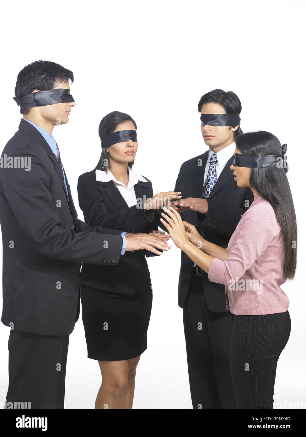 Four blind men hi-res stock photography and images - Alamy