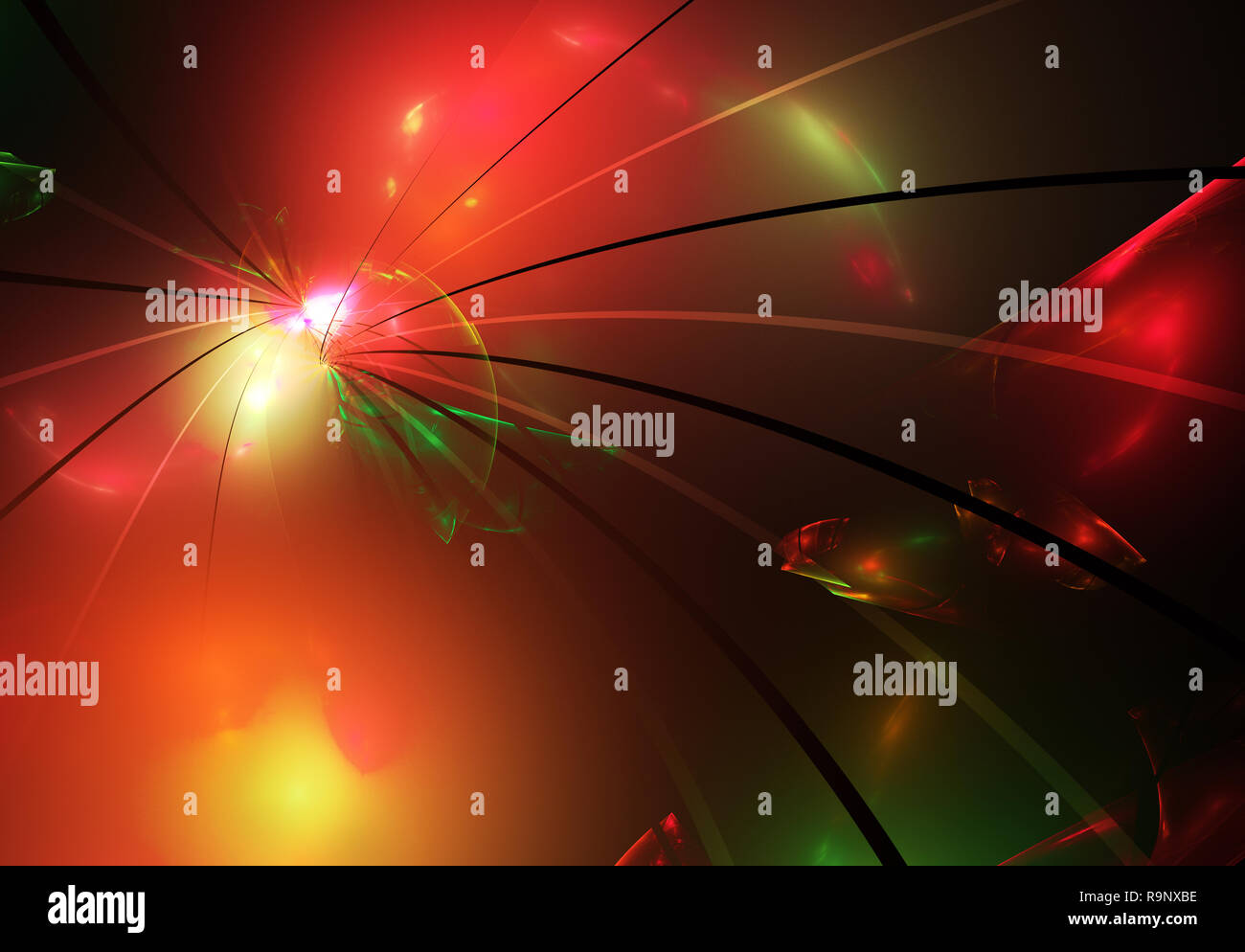 Abstract color dynamic background with lighting effect. Futuristic ...