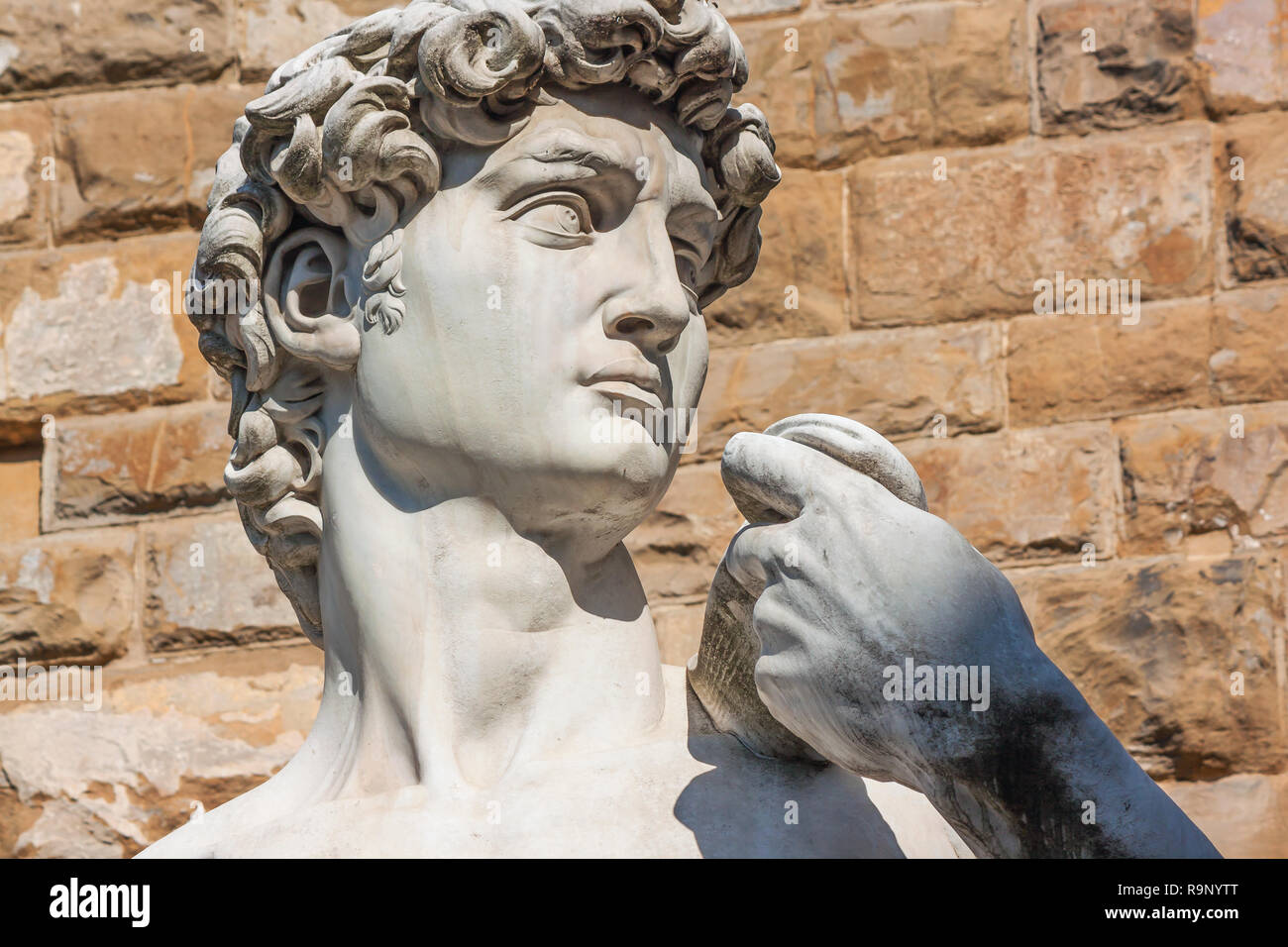 Michelangelo david detail hi-res stock photography and images - Alamy