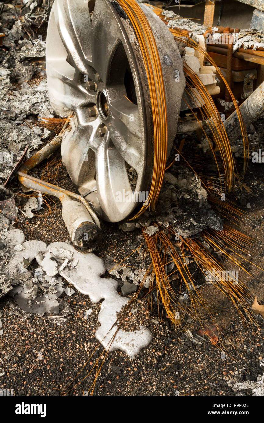 Wheel Remnants - These images were captured in neighborhoods near Santa ...
