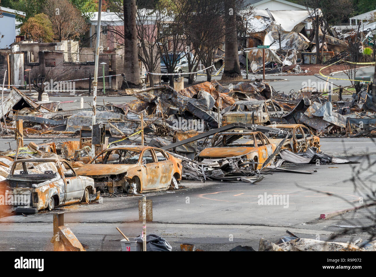 Burned Street Scene - These images were captured in neighborhoods near ...