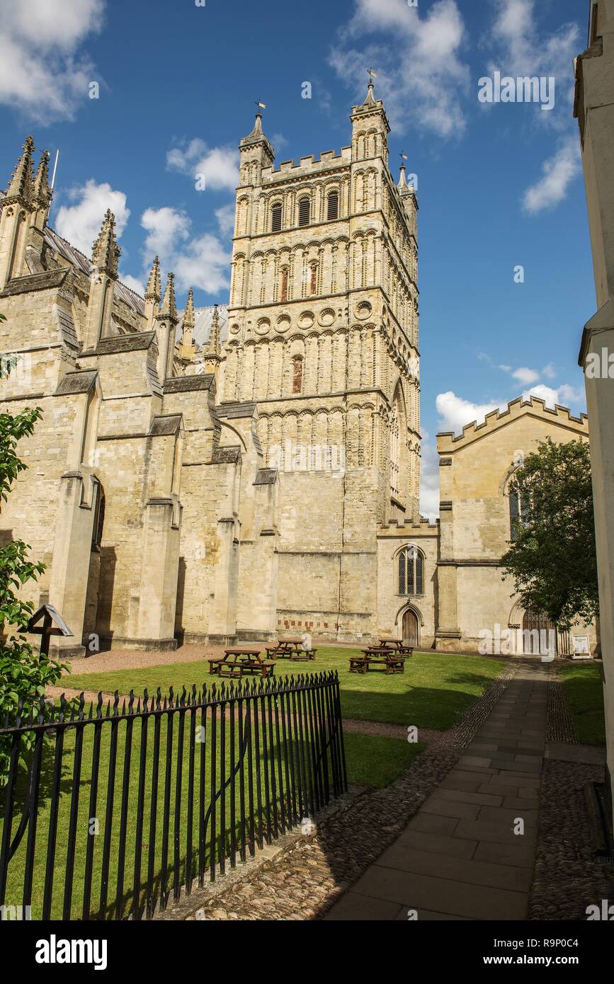 Exeter Cathedral and Close, Exeter Stock Photo - Alamy