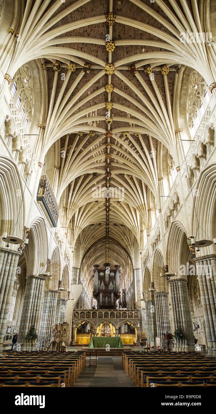 Exeter Cathedral and Close, Exeter Stock Photo - Alamy