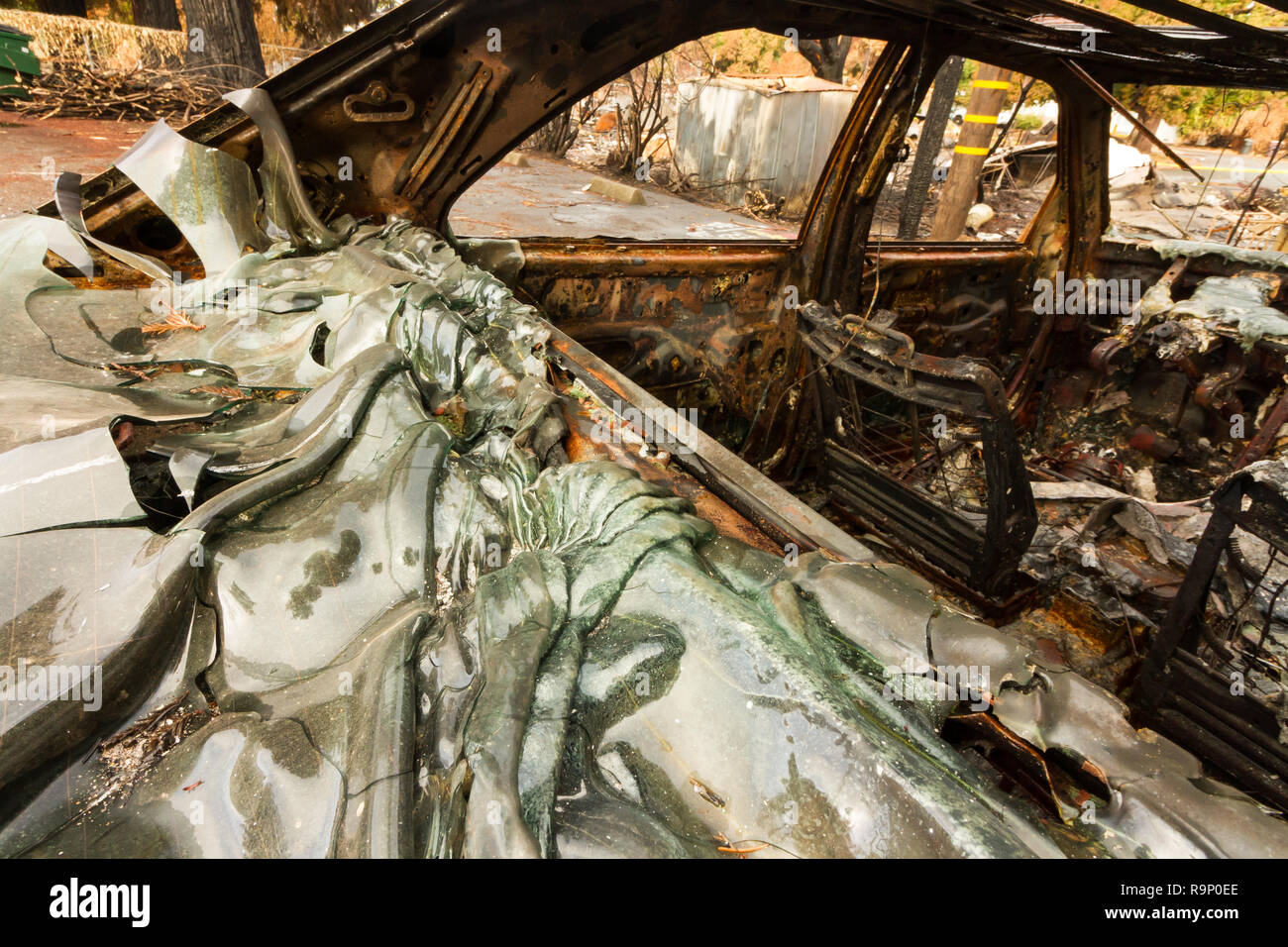 Melted Car Window -These images were captured in neighborhoods near ...