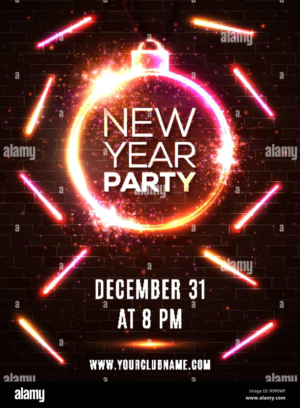 Flyer on wall Stock Vector Images - Alamy