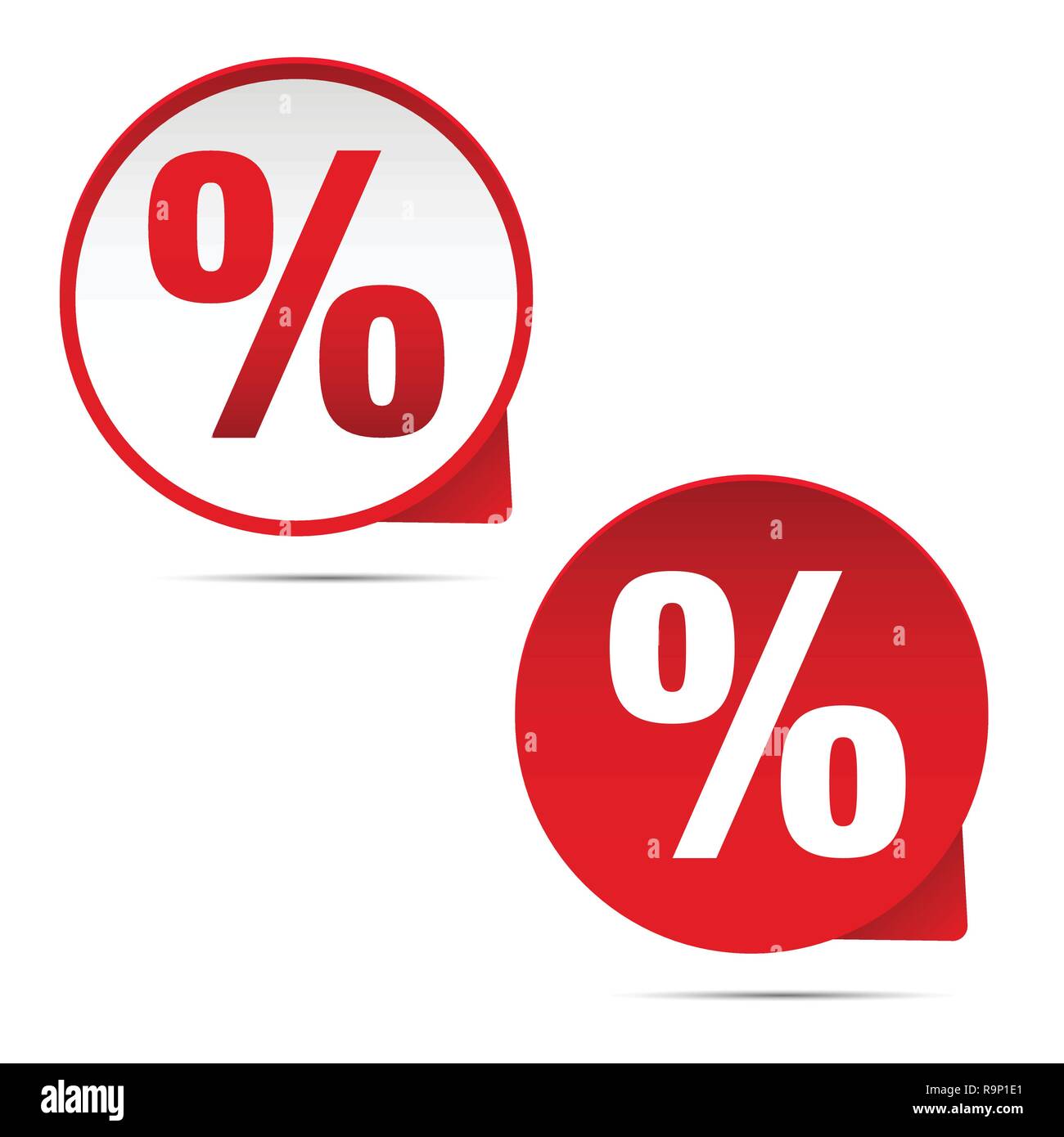 Percent sign label sale vector Stock Vector Image & Art - Alamy