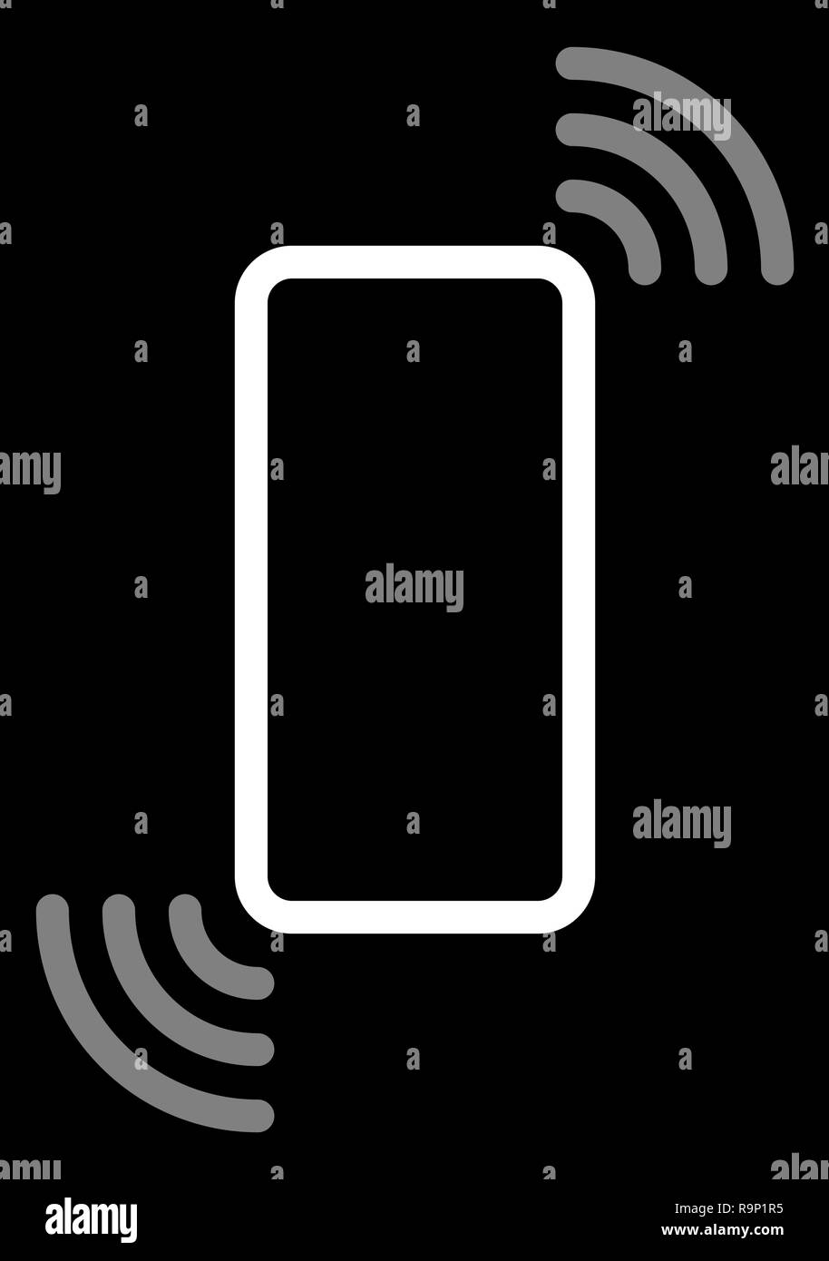 Electromagnetic waves phone Stock Vector Images - Alamy