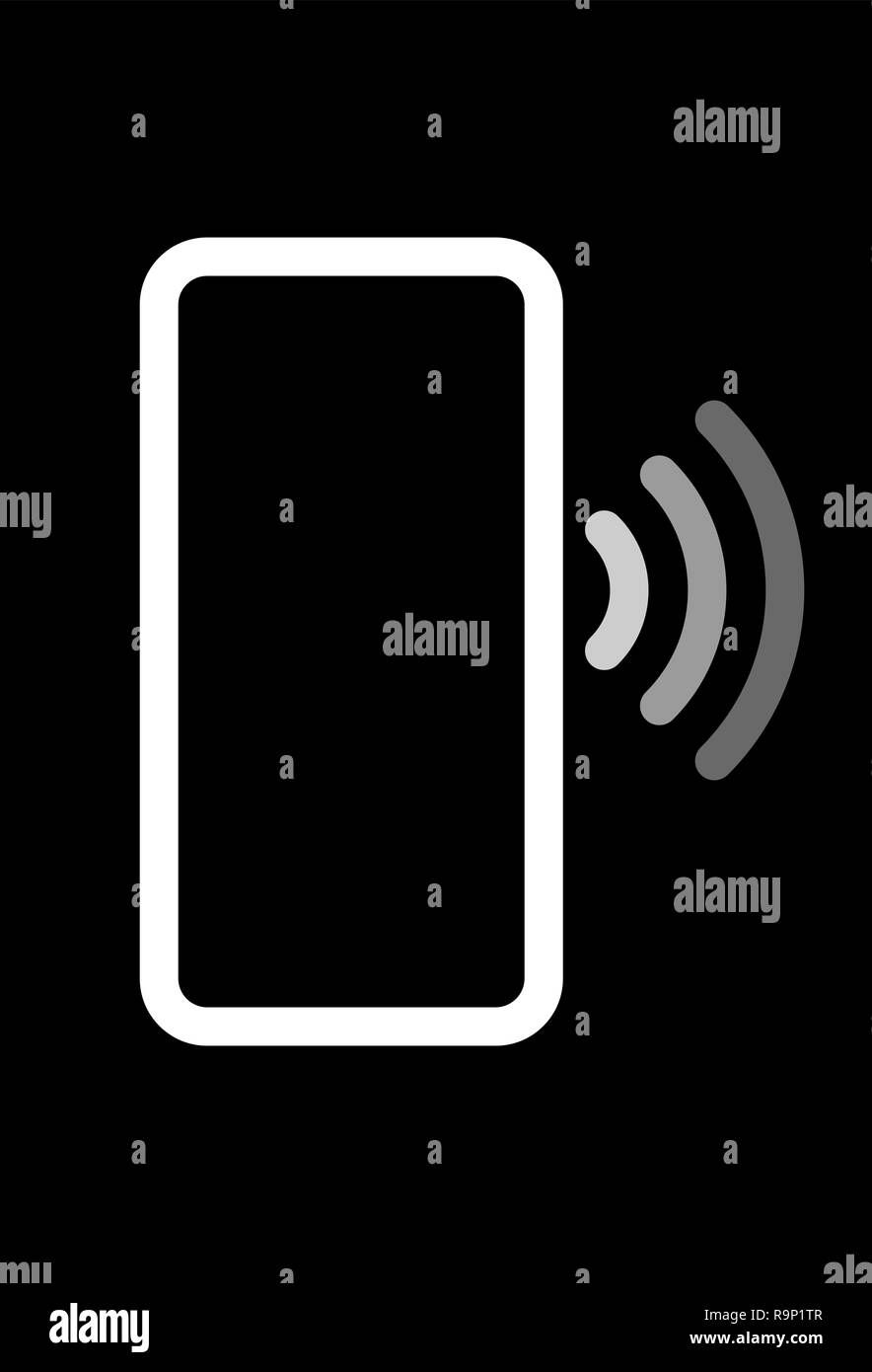 Electromagnetic waves phone Stock Vector Images - Alamy