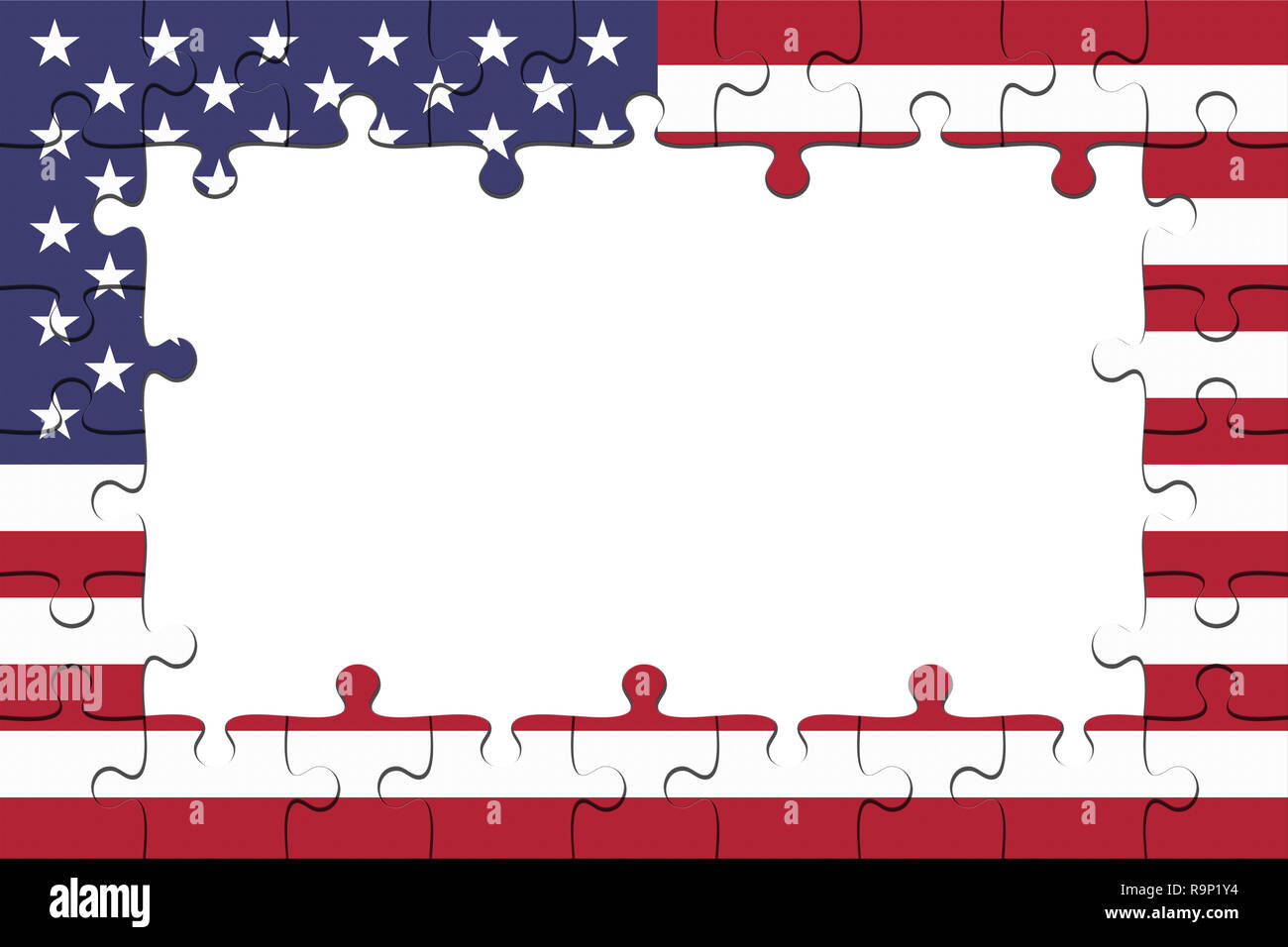 American flag puzzle hi-res stock photography and images - Alamy