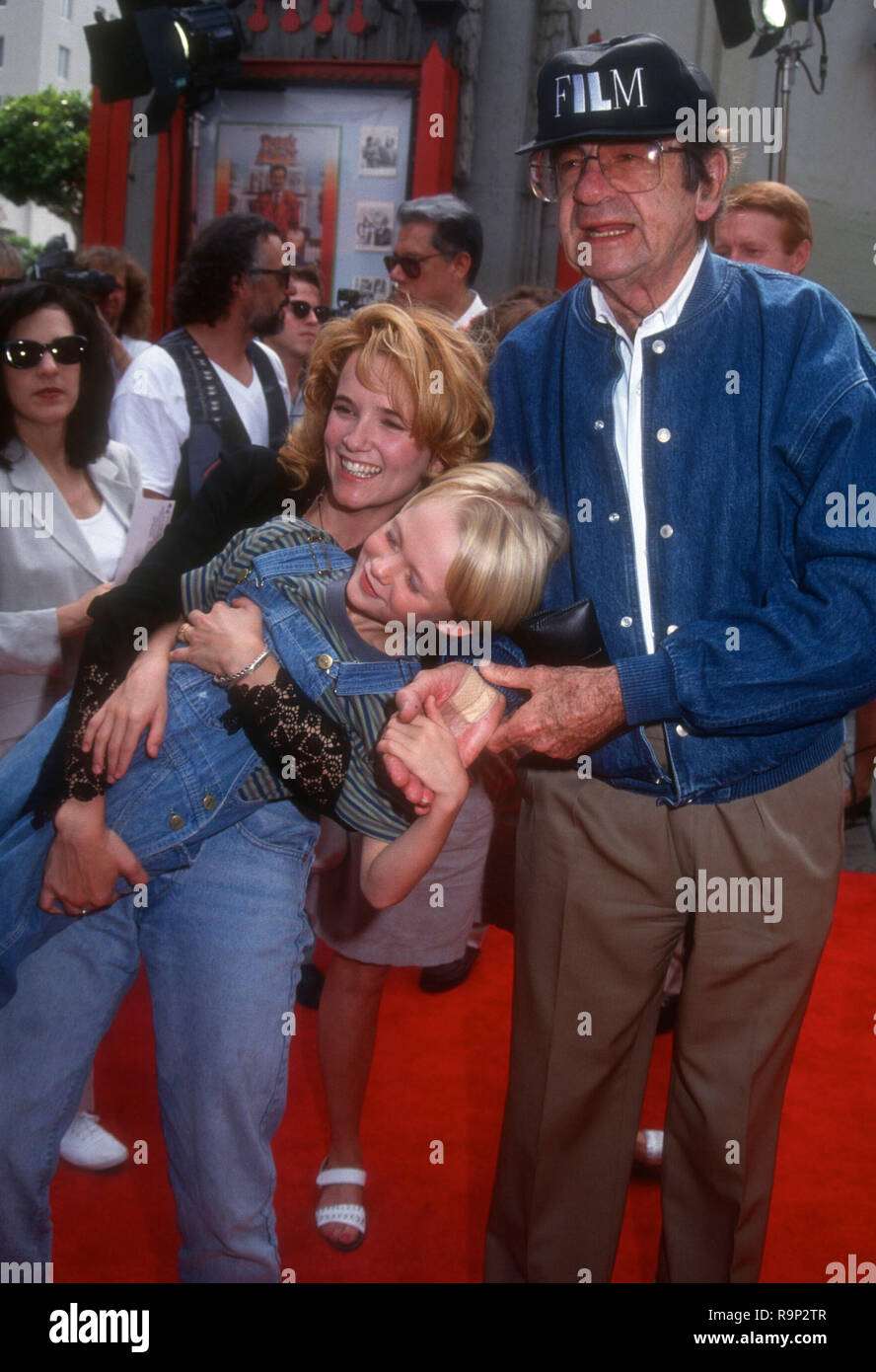 HOLLYWOOD, CA - JUNE 19: Actress Lea Thompson, actor Mason Gamble and ...