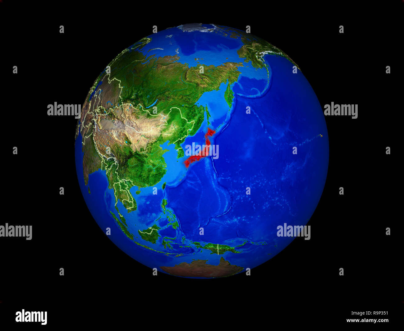 Japan Map Detailed Stock Photos & Japan Map Detailed Stock Images - Alamy