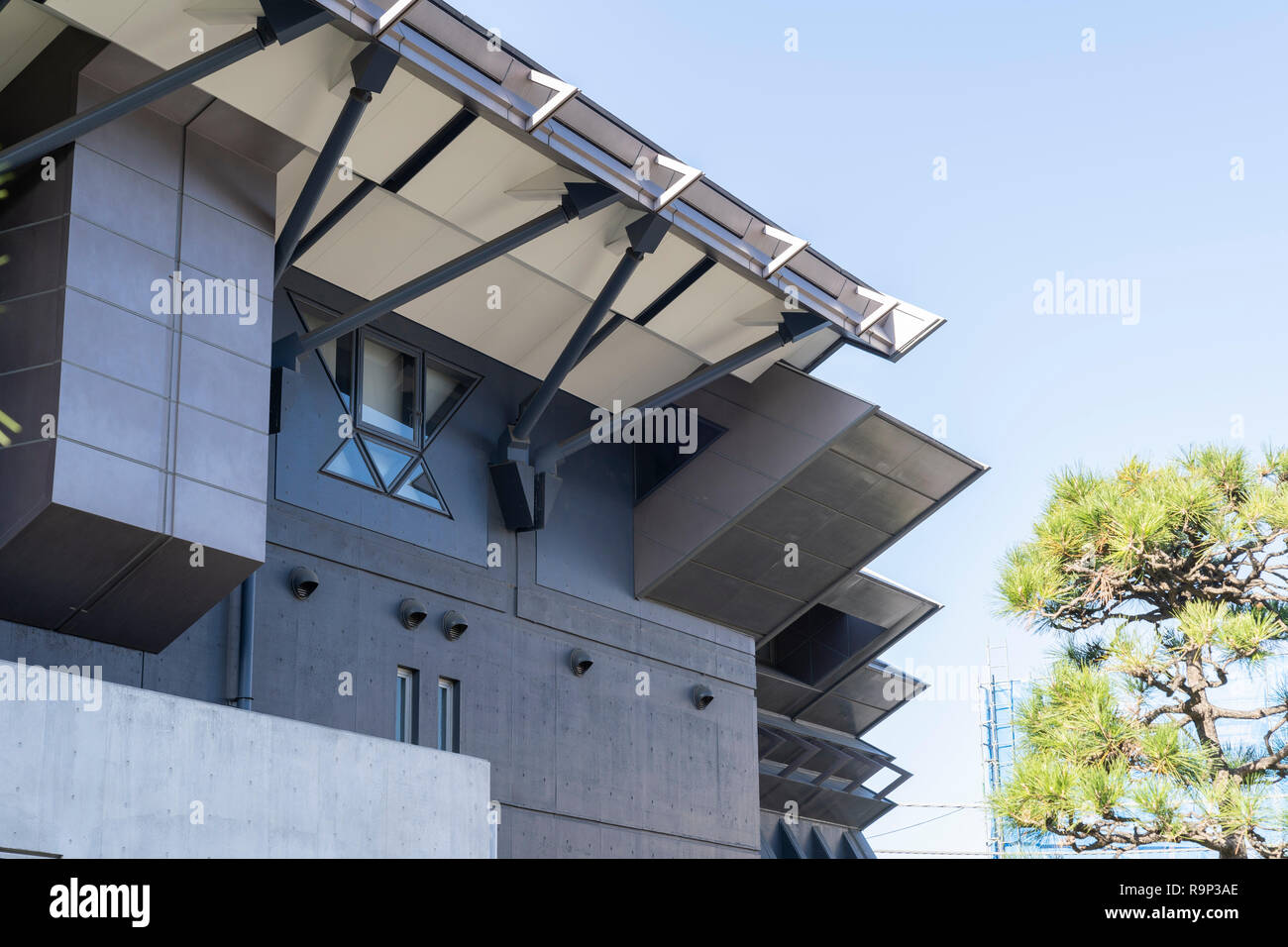 Tokyo Budo-kan, Adachi-Ku, Tokyo, Japan. Designed by Kijo Rokkaku. Built in 1989 Stock Photo - Alamy