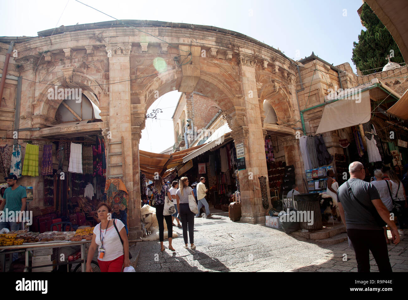 Aftimos Market on Muristan in Christian Quarter of Jerusalem Old Town ...