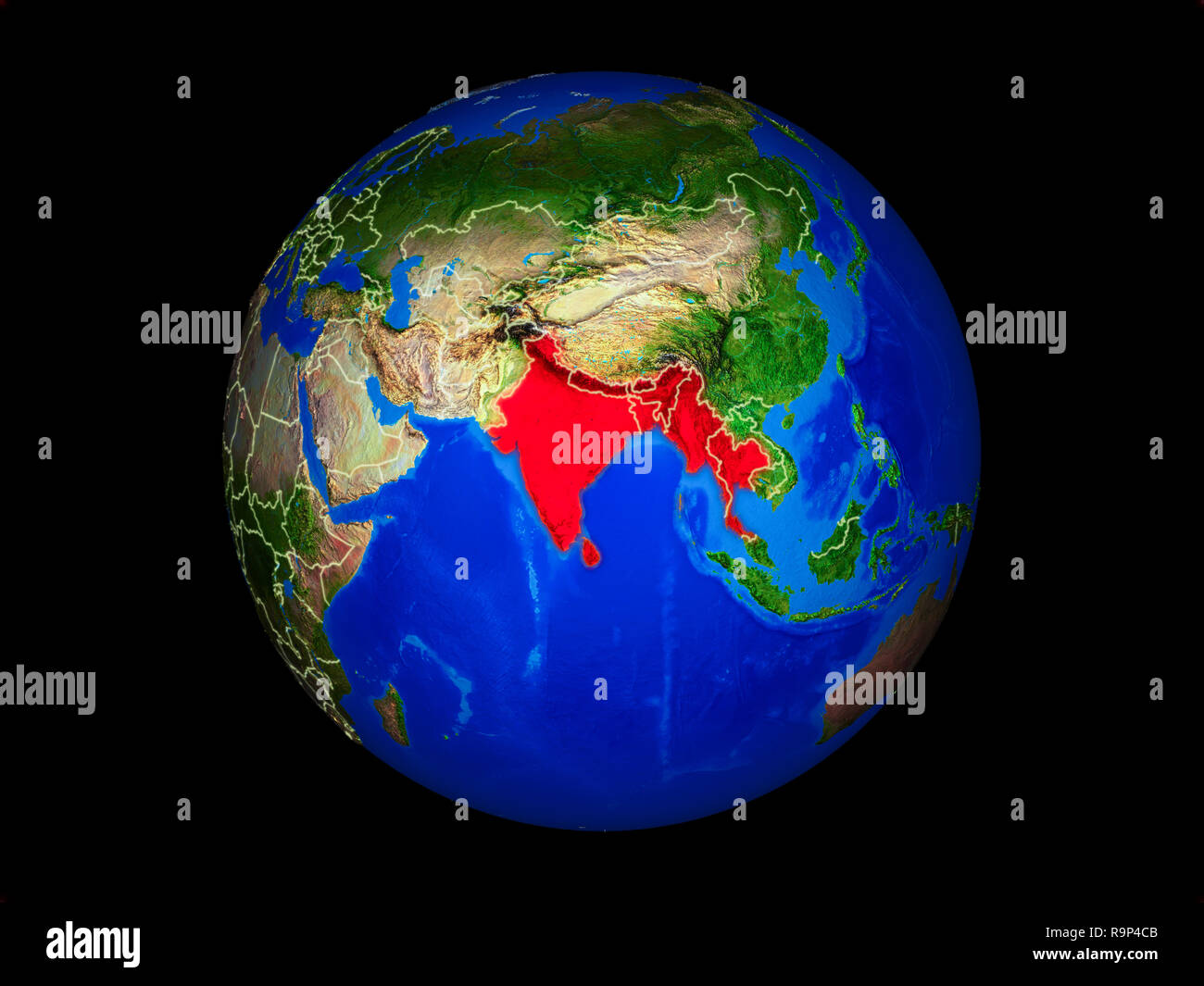 Bimstec map hi-res stock photography and images - Alamy