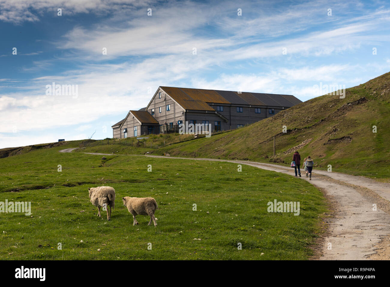 View of Bird Observatory on Fair Isle Stock Photo - Alamy