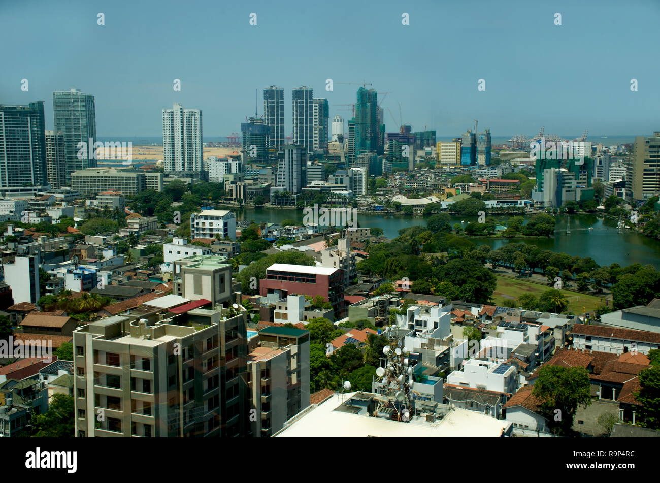 Top view landscape city of Colombo of Sri Lanka Stock Photo - Alamy