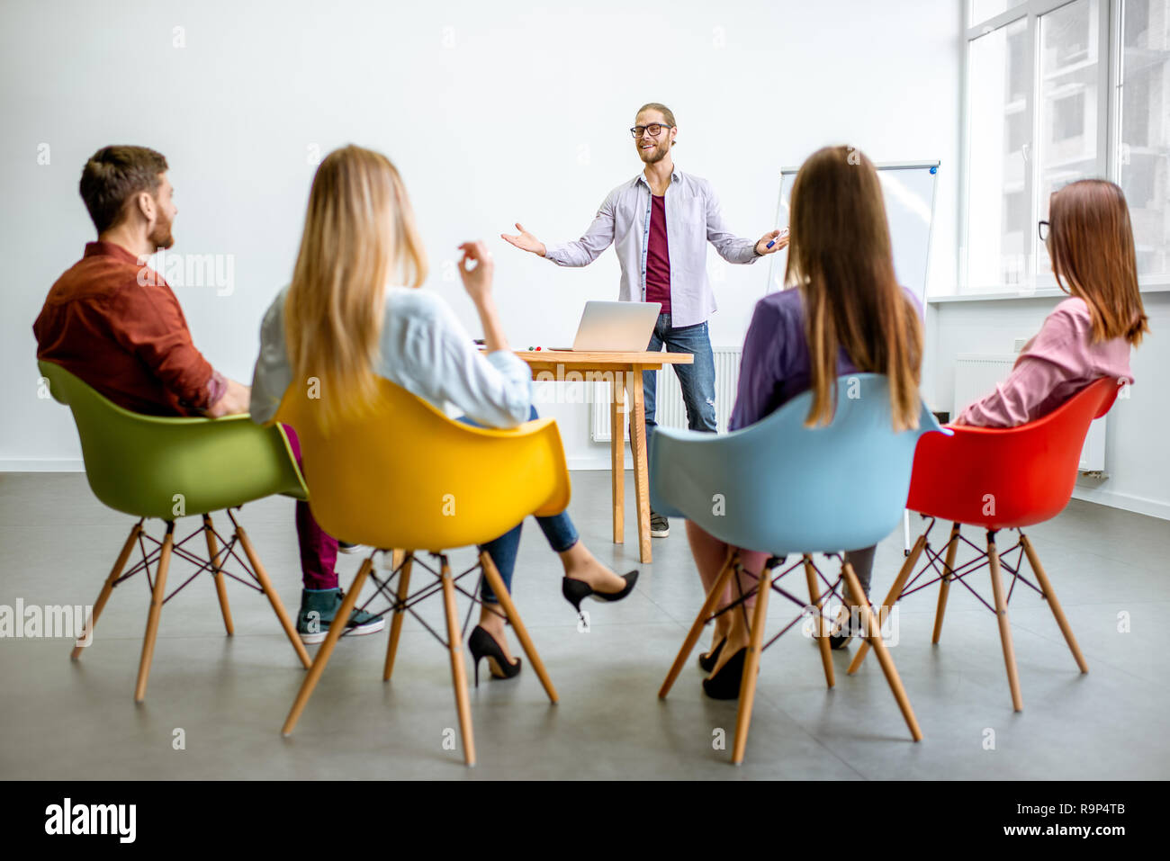 Colorful training classroom conference hi-res stock photography and ...