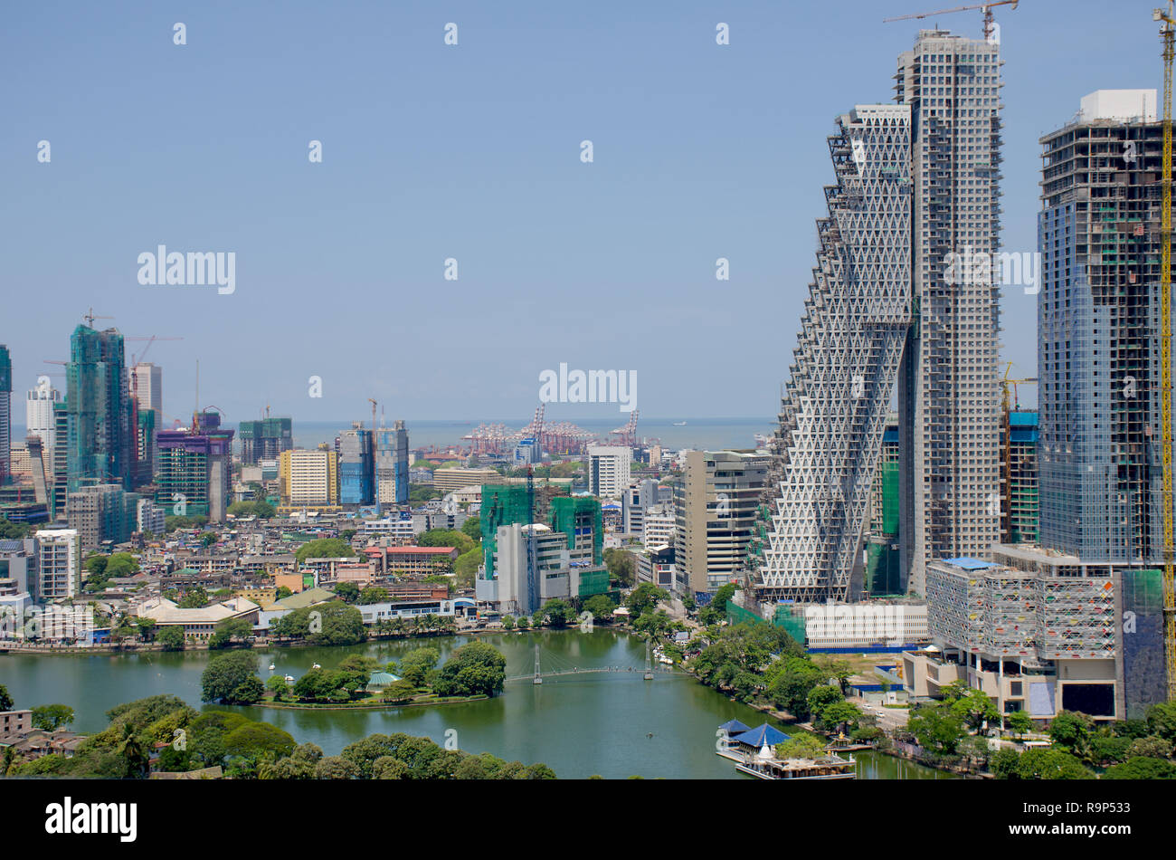 Top view landscape city of Colombo of Sri Lanka Stock Photo - Alamy
