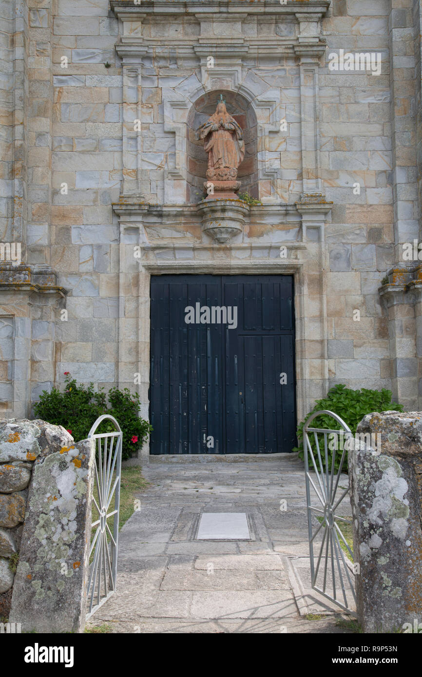 Santa Maria Monastery Church, Oia Galicia, Spain Stock Photo - Alamy