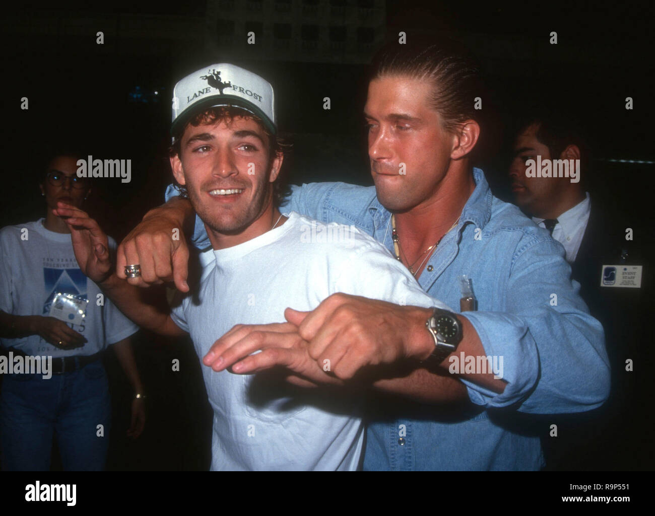 HOLLYWOOD, CA - JUNE 19: Actor Luke Perry and actor Stephen Baldwin ...