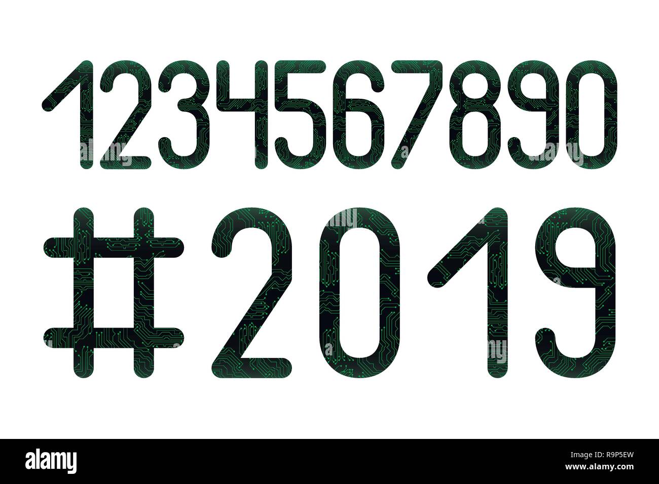 Microchip numbers Stock Vector Images - Alamy