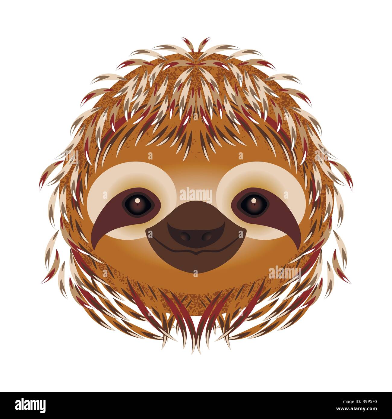 Sloth Face Drawing