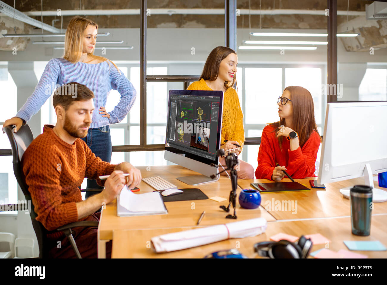 Technical design monitor hi-res stock photography and images - Alamy