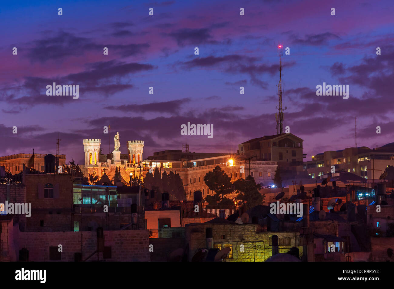 Sunrise over jerusalem hi-res stock photography and images - Alamy
