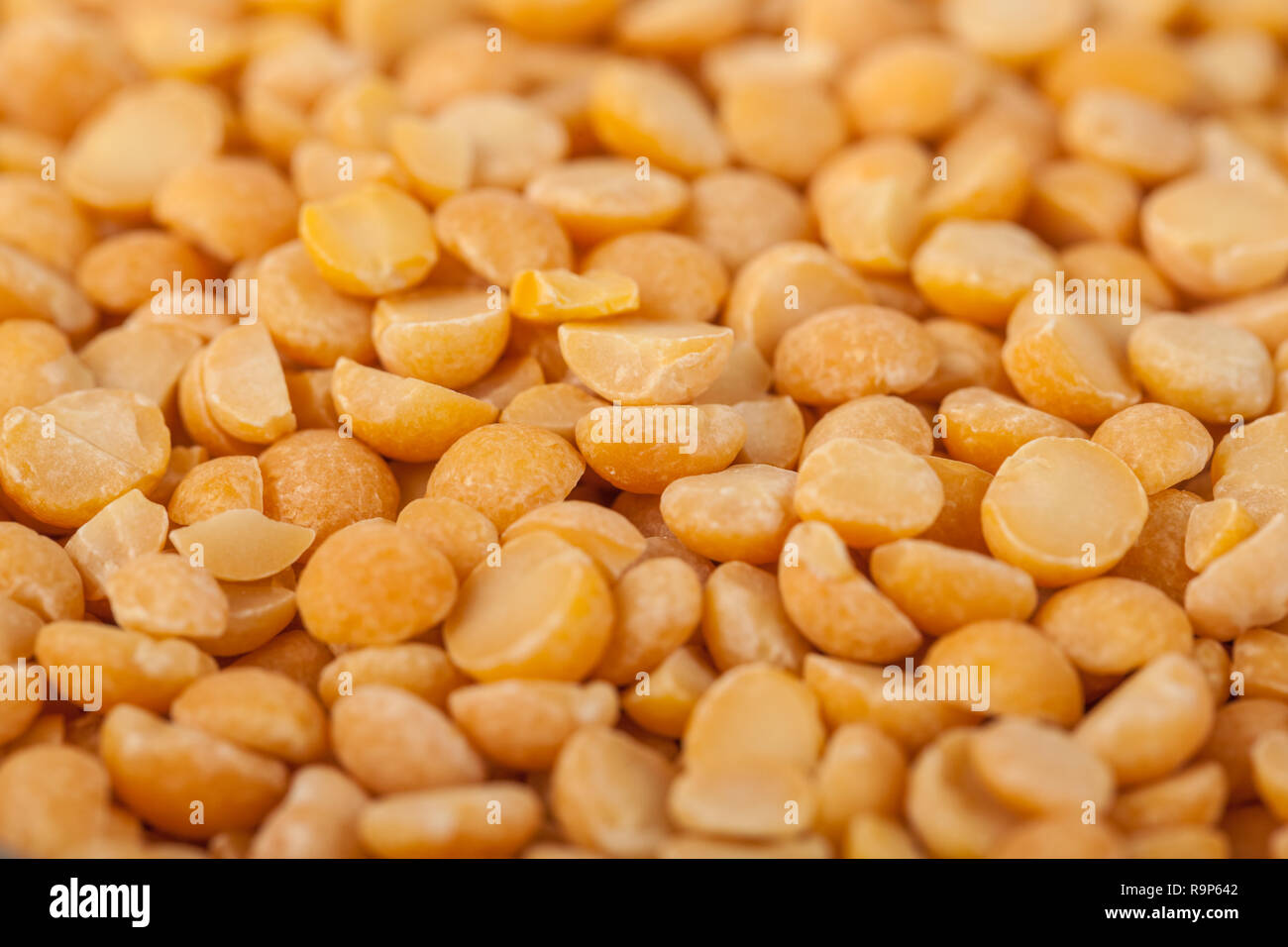 Yellow split mustard seeds for backgrounds or textures, healthy food ...