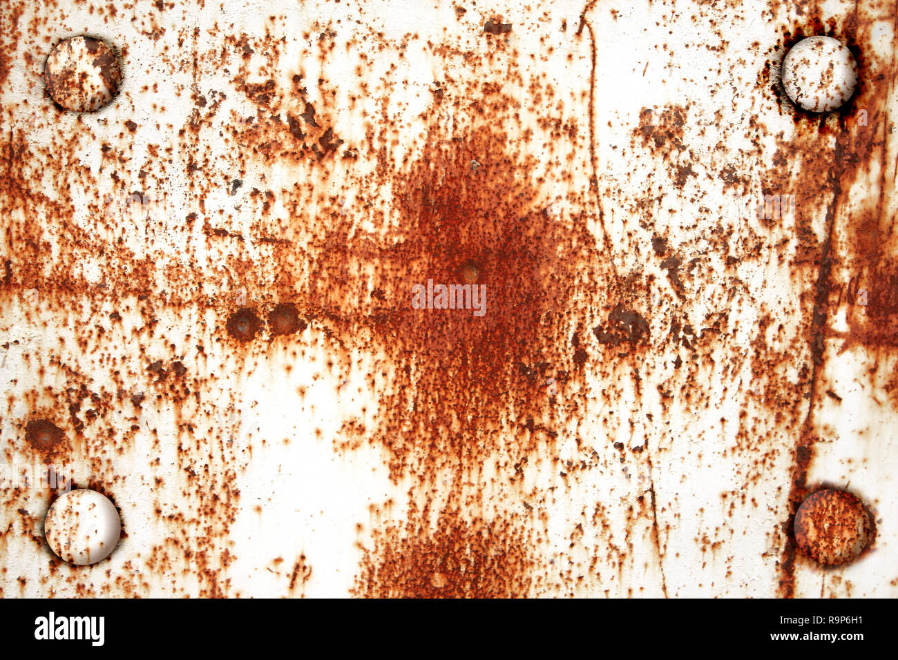 Grunge background - rusty metal texture with rivets Stock Photo - Alamy