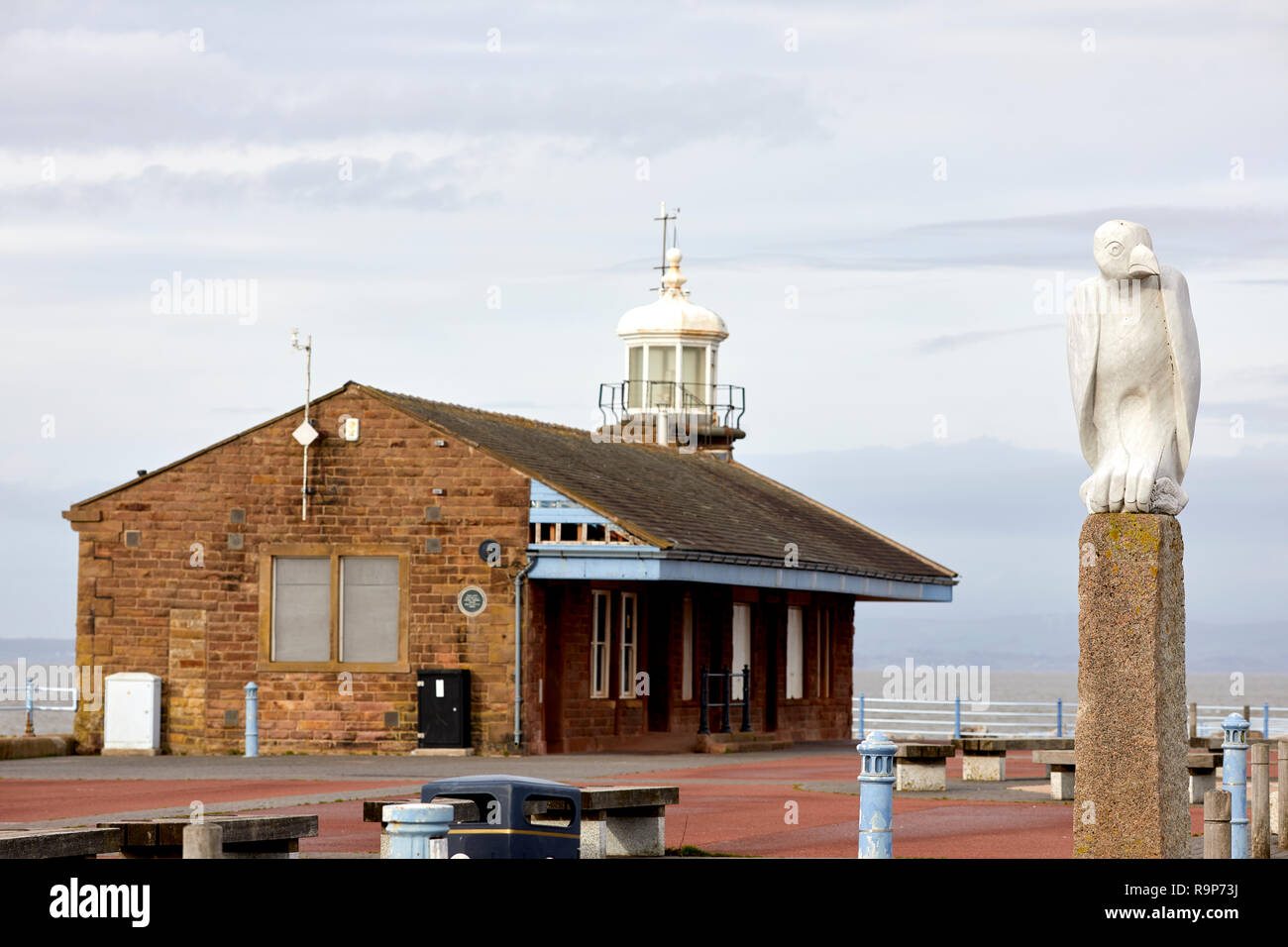 Morecambe, Lancashire, seafront waterfront promenade seaside resort on ...