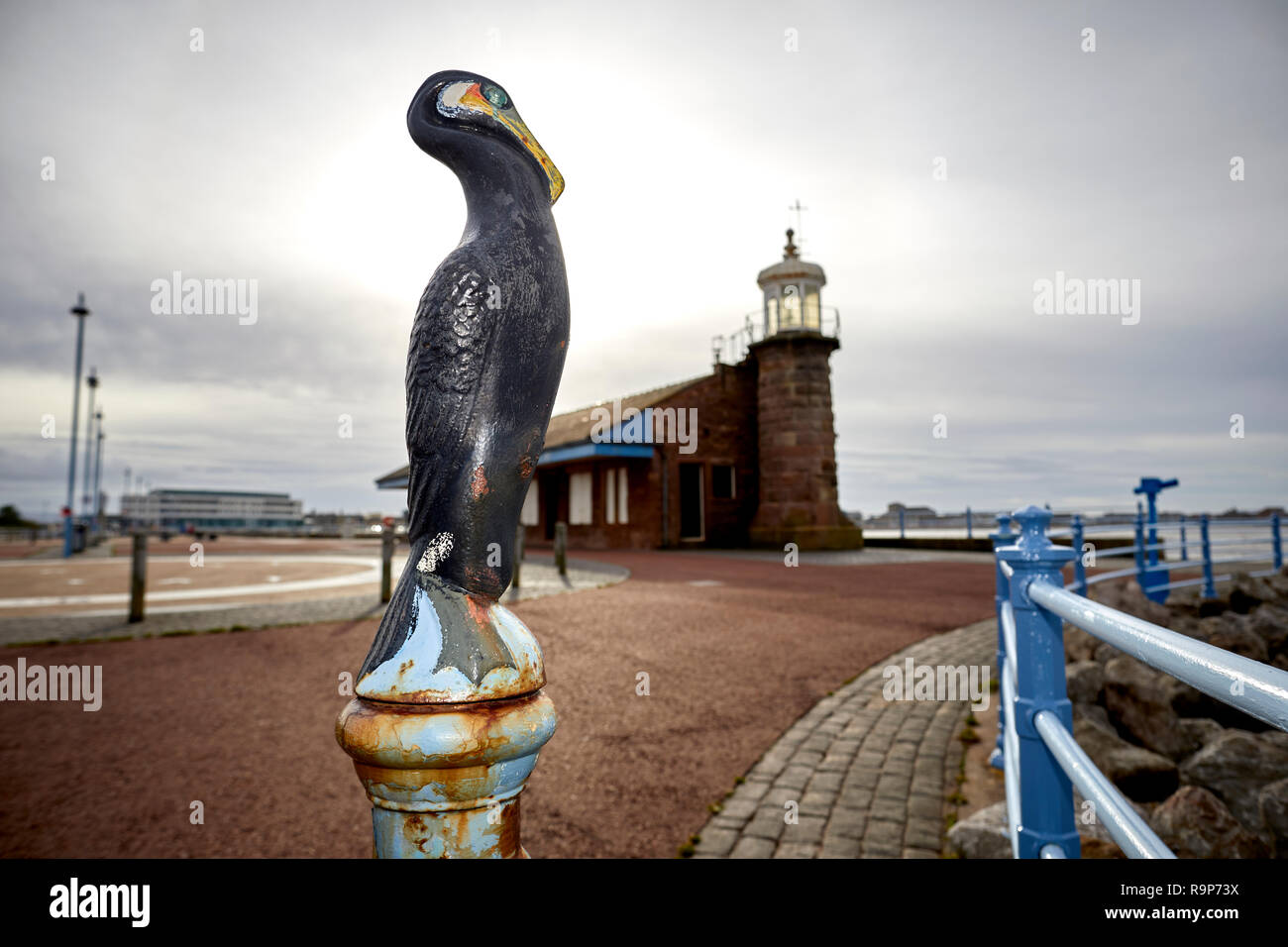 Morecambe, Lancashire, seafront waterfront promenade seaside resort on ...