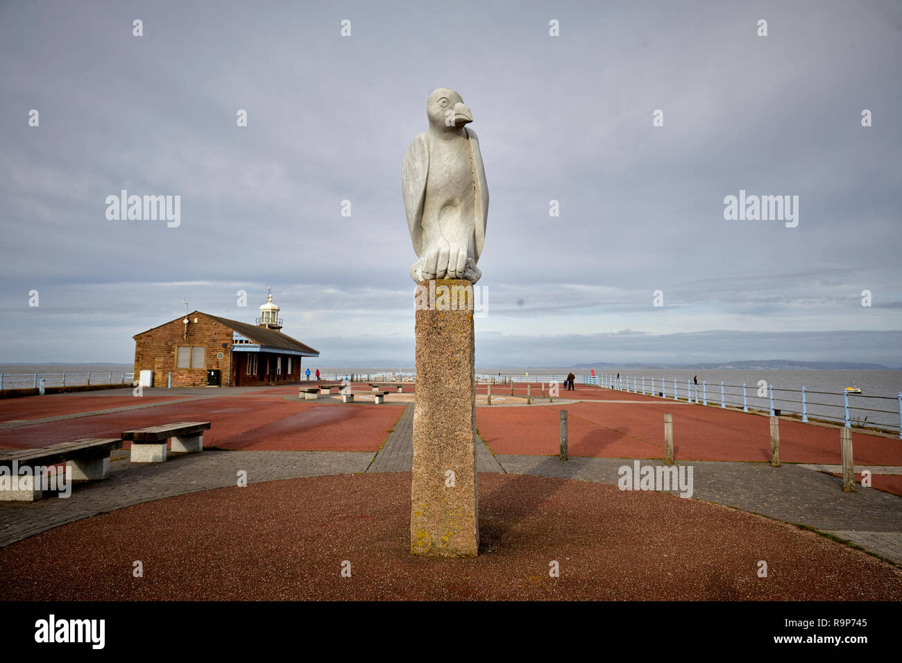 Morecambe, Lancashire, seafront waterfront promenade seaside resort on ...